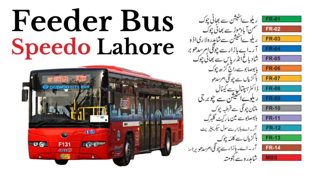 Feeder Bus Lahore Speedo Routes Fare Timings Today Feeder Bus Lahore Speedo Routes Fare Timings Today